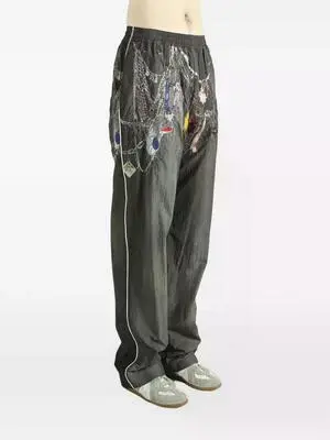 DOUBLET Chains-embroidery Trousers