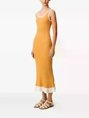 Claudie Pierlot Scalloped Knitted Midi Dress