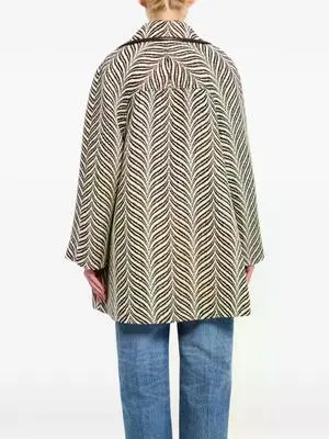Valentino Garavani Patterned Button Coat