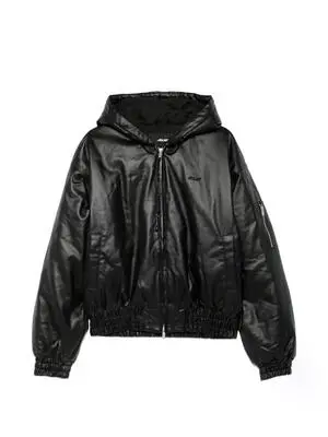 ALIS Hooded Zip Bomber Jacket