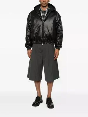 ALIS Hooded Zip Bomber Jacket