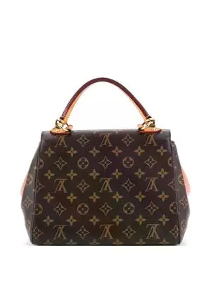 LOUIS VUITTON Cluny Bb Satchel Monogram Canvas Top Handle Bag - Brown
