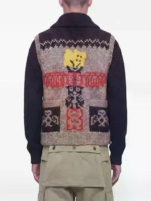 Kapital Knit Totem Pole Zip Vest