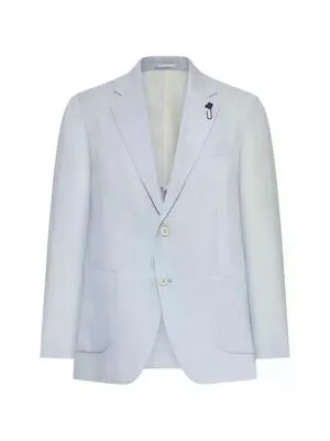LARDINI Single-breasted Blazer - Blue