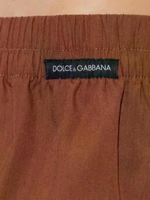 Dolce & Gabbana Cotton Poplin Boxer Shorts - Brown