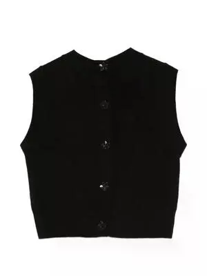 Cecilie Bahnsen Floral-appliqué Vest