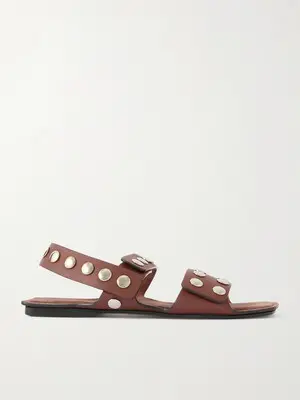 KHAITE Boden Studded Leather Sandals