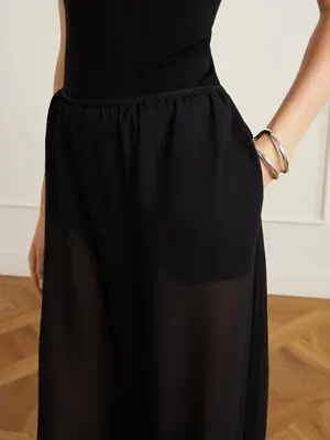 THE FRANKIE SHOP Orissa Georgette Tapered Pants