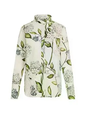 Oscar De La Renta Floral Shirts For Women