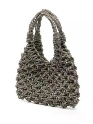 HIBOURAMA Small Vannifique Crystal-embellished Bag - Grey