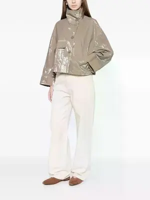 DUNO Button Flap-pocket Jacket - Neutrals