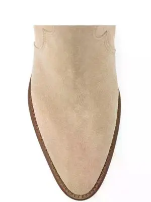 ANNA F. Leather Boots - Neutrals