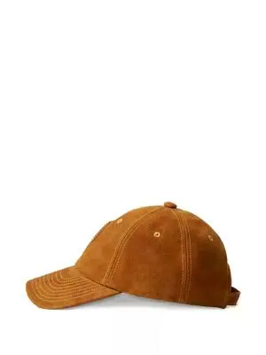 Claudie Pierlot Leather Monogrammed Cap