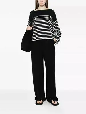 C.T.PLAGE Striped Long-sleeve Sweater - Blue
