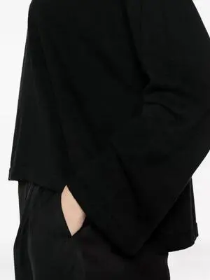 C.T.PLAGE Layered Hem Sweater - Black