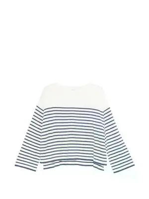 C.T.PLAGE Striped Sweater - White