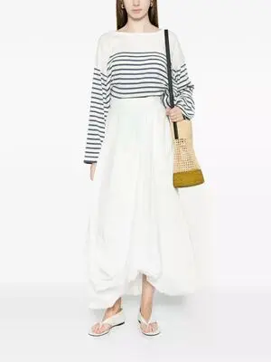 C.T.PLAGE Striped Sweater - White