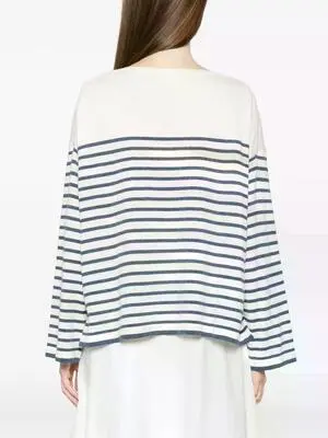 C.T.PLAGE Striped Sweater - White