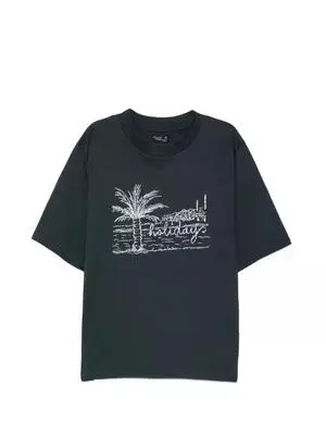 AGNES B. Graphic-print Round Neck T-shirt