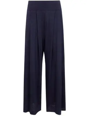 Labo.art Lieto Linen Wide Leg Trousers - Blue