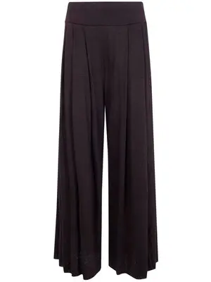 Labo.art Bubi" Lieto Linen Wide Leg Trousers - Brown