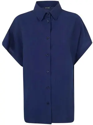 ANNECLAIRE Short Sleeves Squared Form Shirt