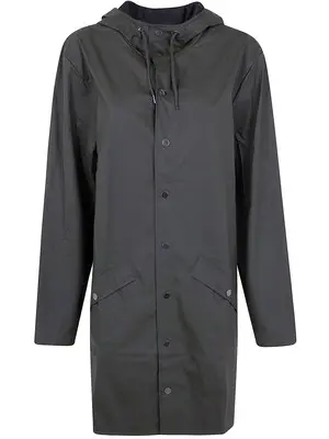 Rains W3 Long Jacket - Green