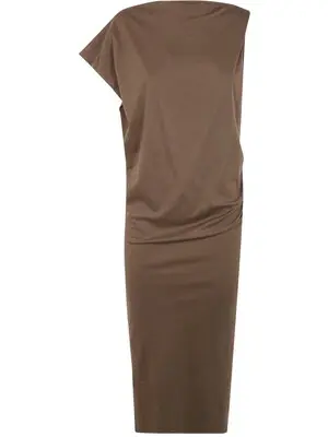 Jacquemus La Robe Drapé Midi Dress