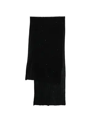 GENTRYPORTOFINO Knit Scarf - Black