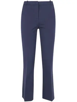 KILTIE Florette Milano Stitch Light Flare Trousers - Blue