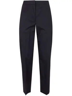 Seventy Popeline Fine Cotton Stretch Trousers - Black
