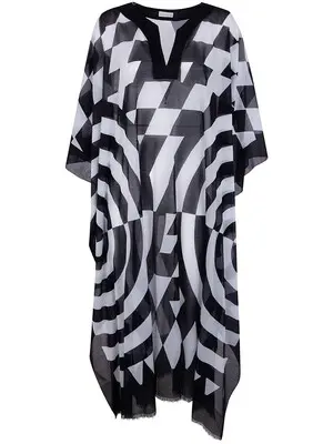 Dries Van Noten Cartland Long Kaftano Shirt