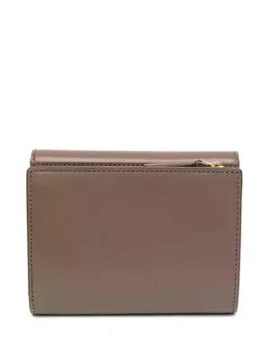 AGNES B. Flap Leather Wallet