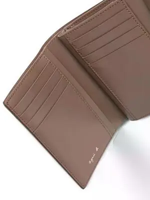 AGNES B. Flap Leather Wallet