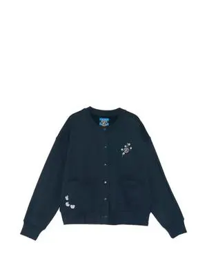 AGNES B. Floral Embroidered Cardigan