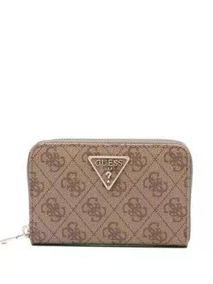 Guess Monogram-pattern Wallet - Brown