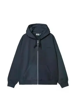 Carhartt Work In Progress Zip-fastening Hooded Sweatshirt - Blue