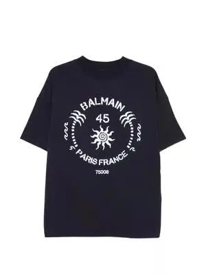 Balmain Graphic-print T-shirt - Blue