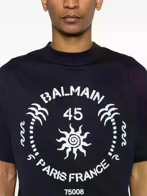 Balmain Graphic-print T-shirt - Blue