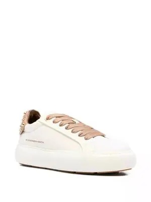 ALEXANDER SMITH Leather Platform Sneakers - Neutrals