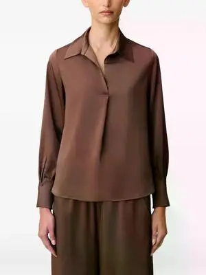 Claudie Pierlot Collared Blouse With Pleat Detailing