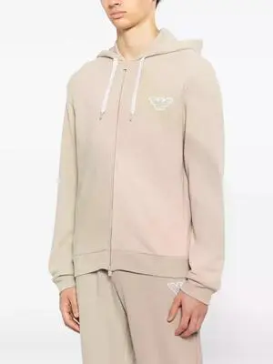 Emporio Armani Logo-embroidered Hoodie