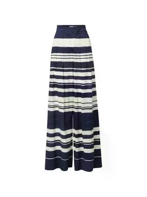 Veronica Beard Heron Striped Trousers - Blue