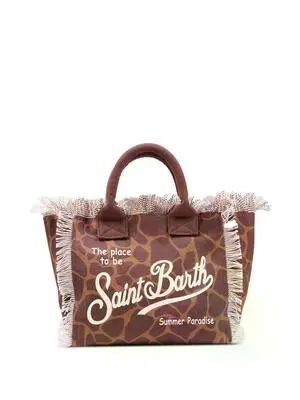 MC2 SAINT BARTH Fringed-detail Tote Bag - Brown