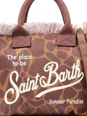 MC2 SAINT BARTH Fringed-detail Tote Bag - Brown