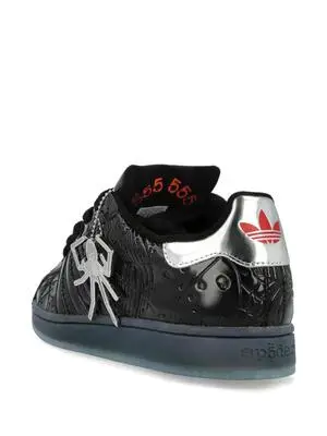 Adidas X Sp5der Superstar Embossed Sneakers - Black