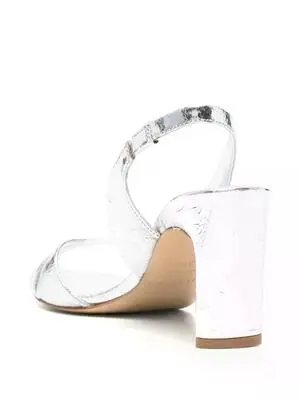 DEL CARLO Metallic Slingback Sandals