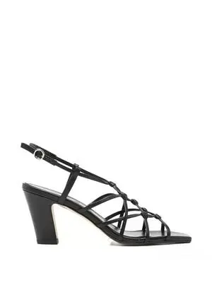 AeydĒ Acacia Nappa Leather Heeled Sandals - Black