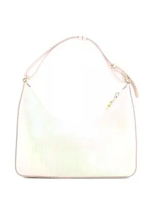 Givenchy Moon Cut Out 4g Coated Canvas Small Hobo Bag