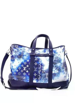 LOUIS VUITTON Journey Limited Edition Monogram Bandana Leather Tote Bag